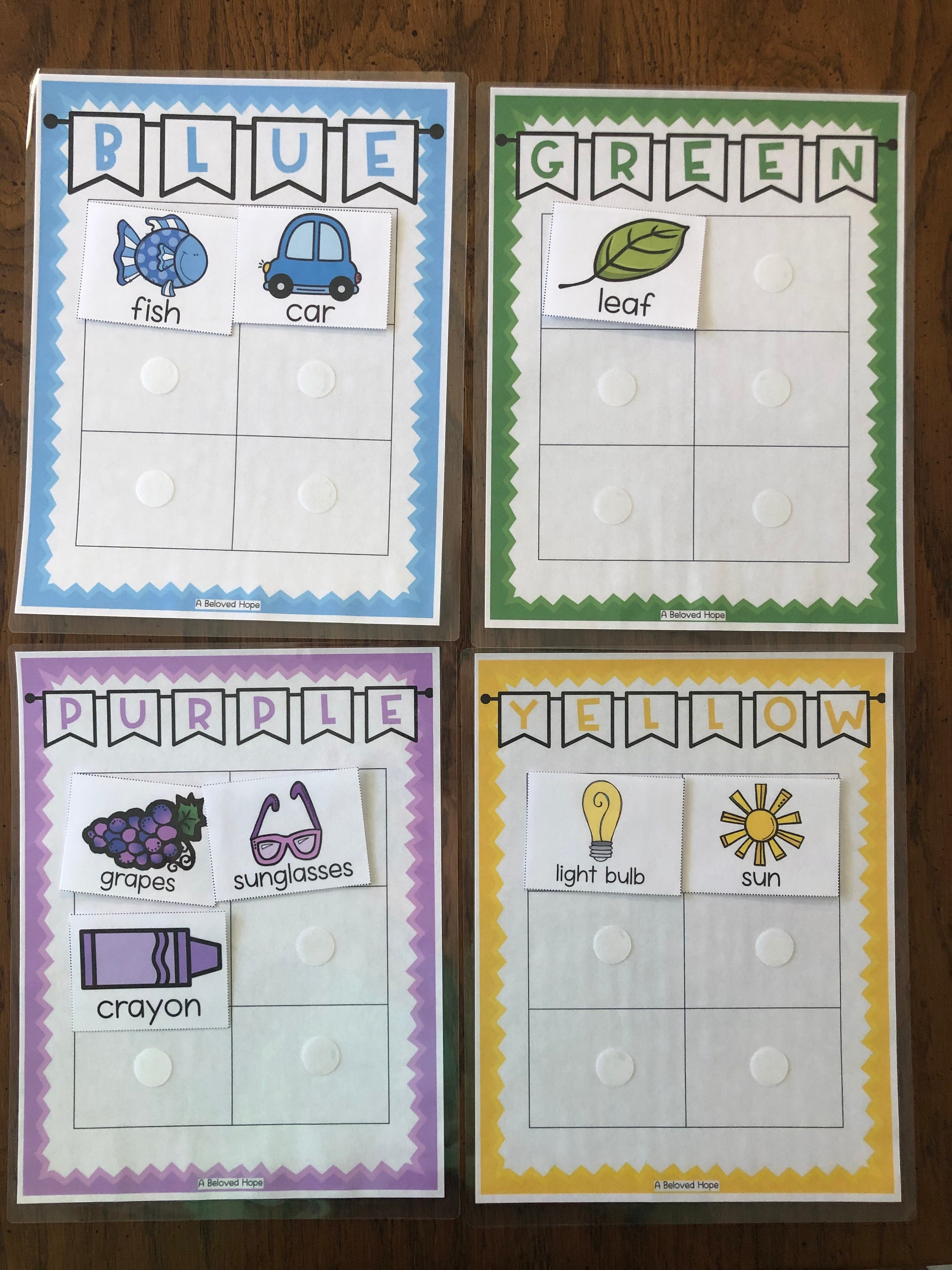 Color Sort Learning Mat Bundle / Sort by Color Activity / Color Sorting ...