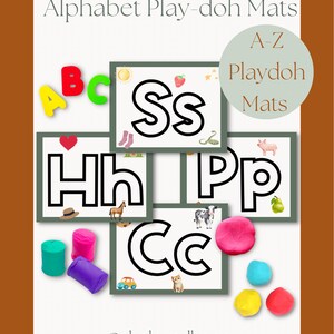 Alphabet Play-doh Mats / Letter Playdoh Mats / Alphabet Playdough ...