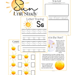 Sun Unit Study / Sun Worksheets / Sun Activities for Preschool / Sun ...