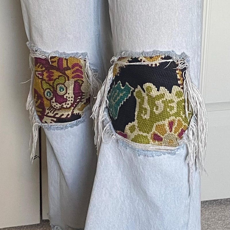 Knee Patch Pants - Etsy