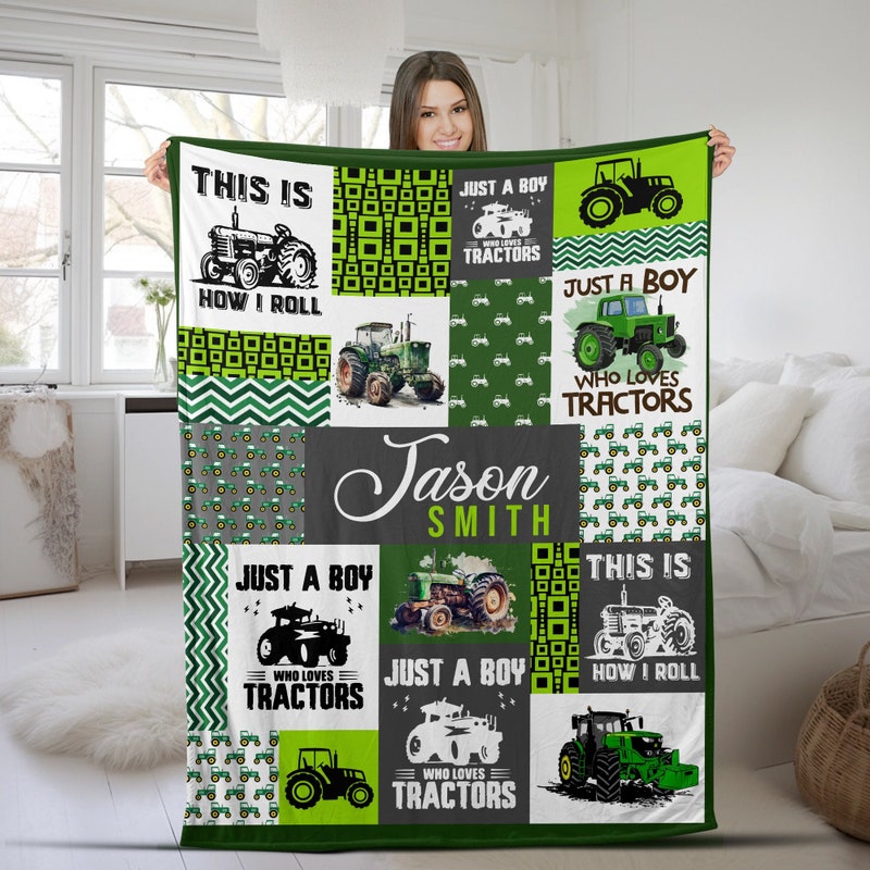 Tractor Blanket - Etsy