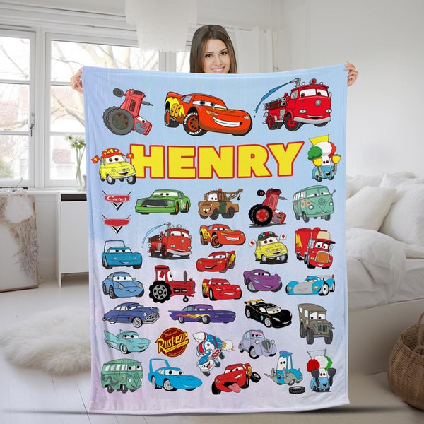 Cars Pixar Blanket - Etsy