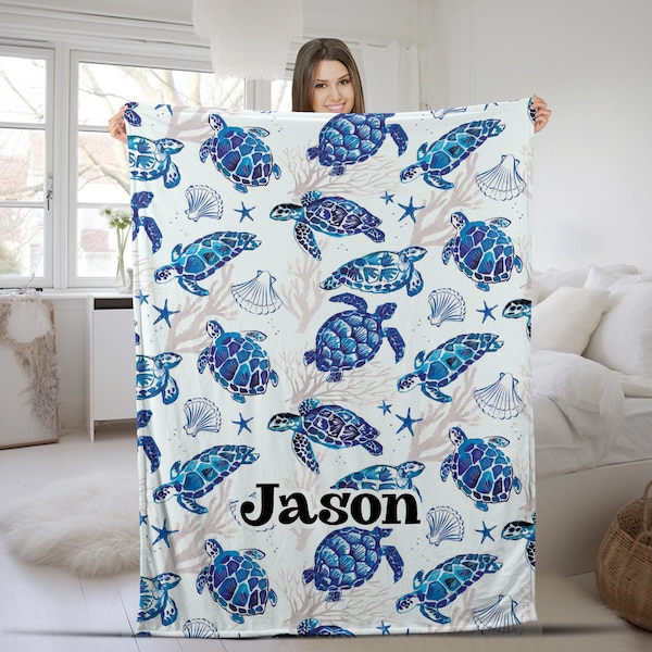 Sea Turtle Blanket - Etsy