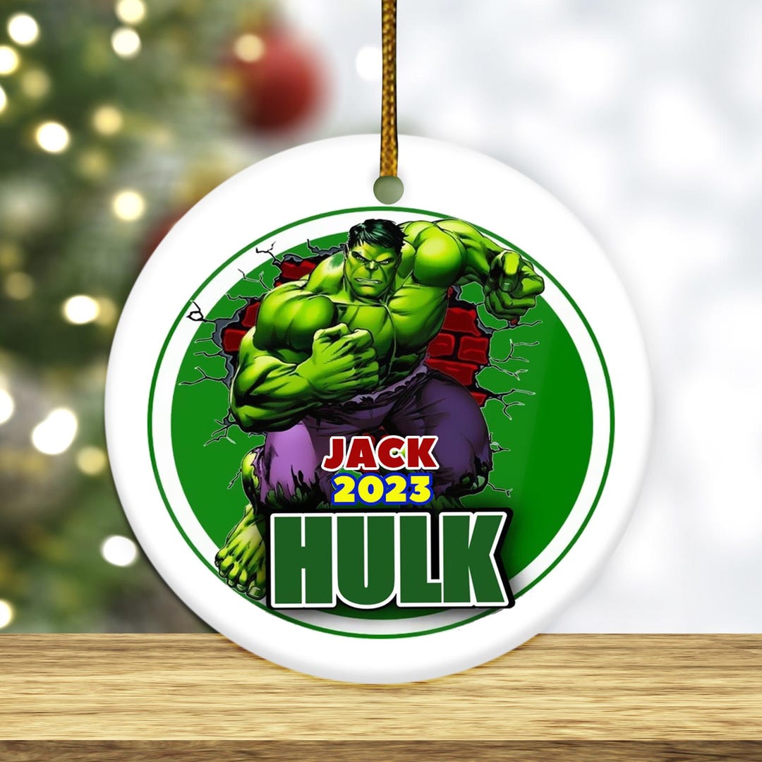 Hulk Ornament/hulk Customized Ornament/ornament Personalized 2024 ...