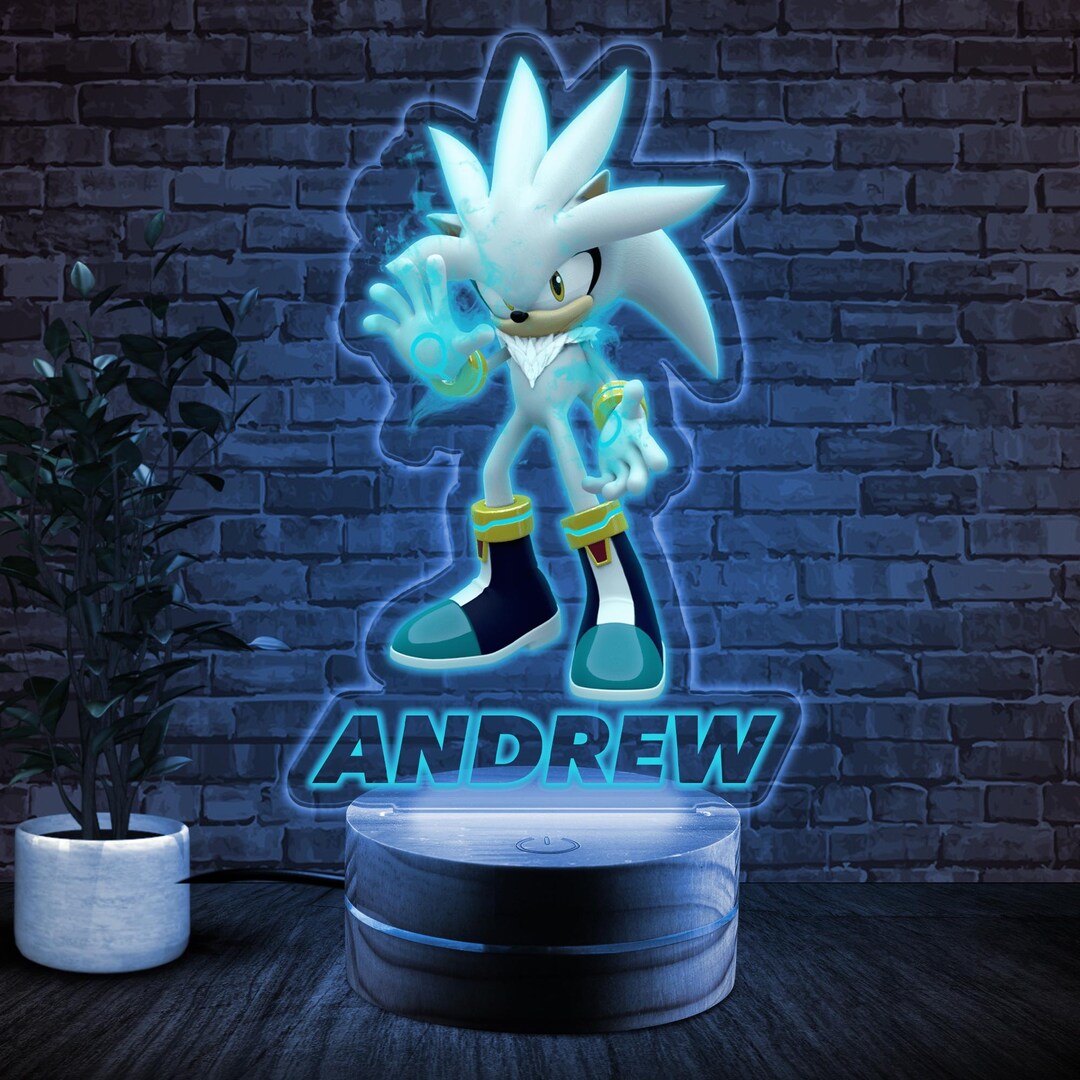 Personalized Sonic Hedgehog LED Night Light, LED Lamp, Personalized ...