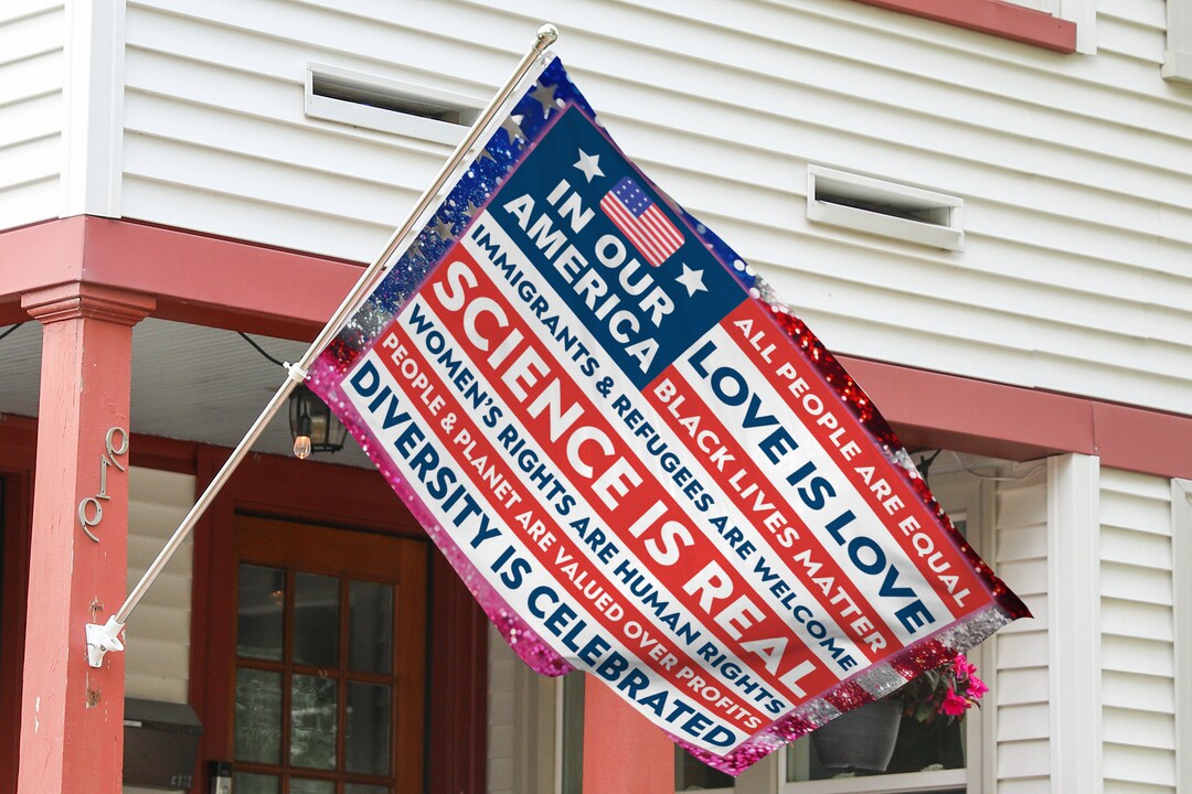 In Our America freedom Edition House Flag Corrugated House Flag BYGR06 ...