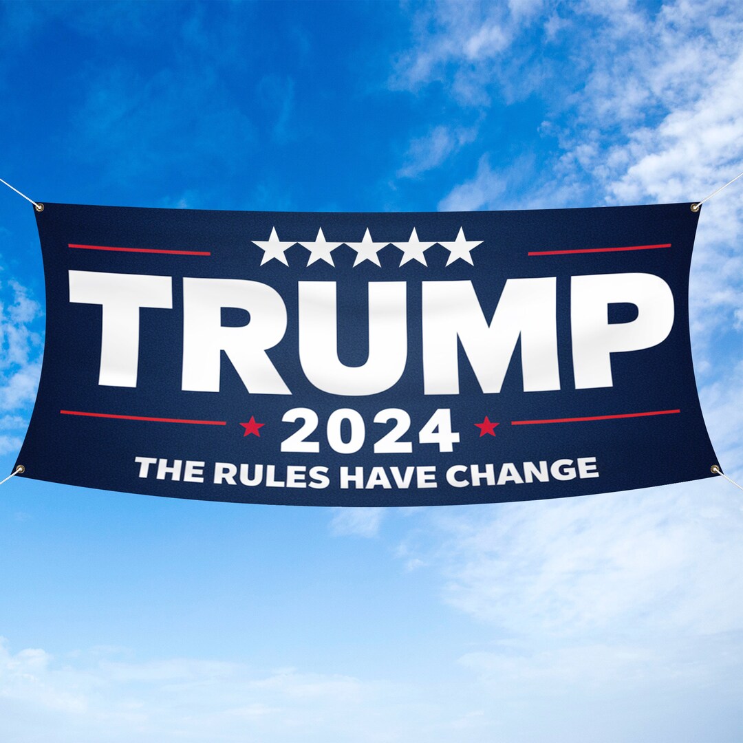 Trump 2024 Banner, Donald Trump for President 2024 Take American Back ...
