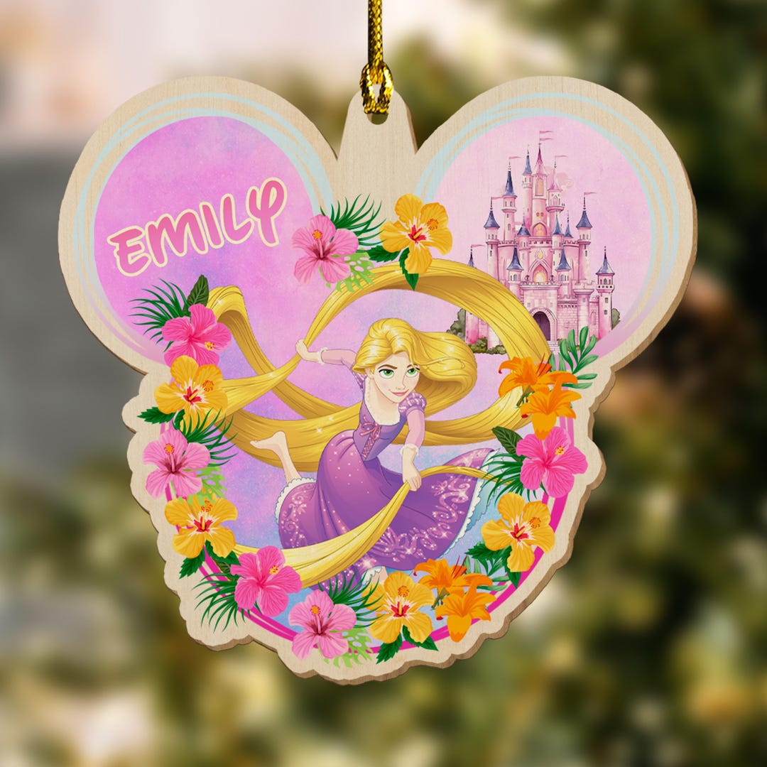 Personalized Tangled Rapuzel Christmas Ornament, Disney Princess ...