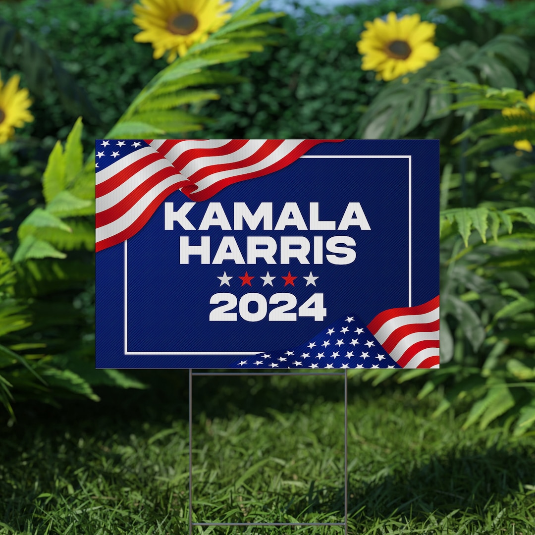 Kamala Harris 2024 President Sign, Bye Biden Sign, Madam Presient Sign ...
