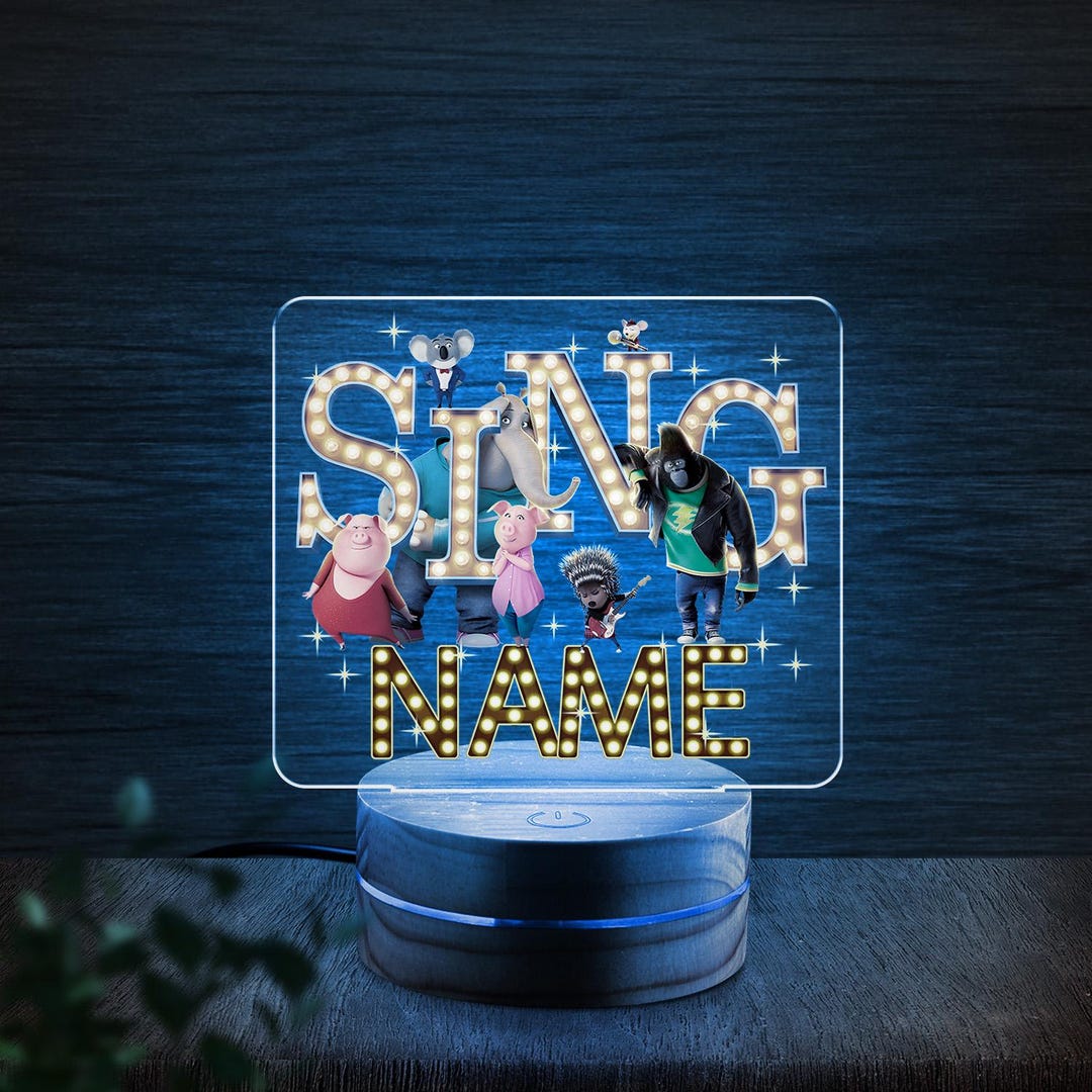 Customized Sing Pig Light Night, Sing Pig 2 Movie Light Night, Sing Pig ...