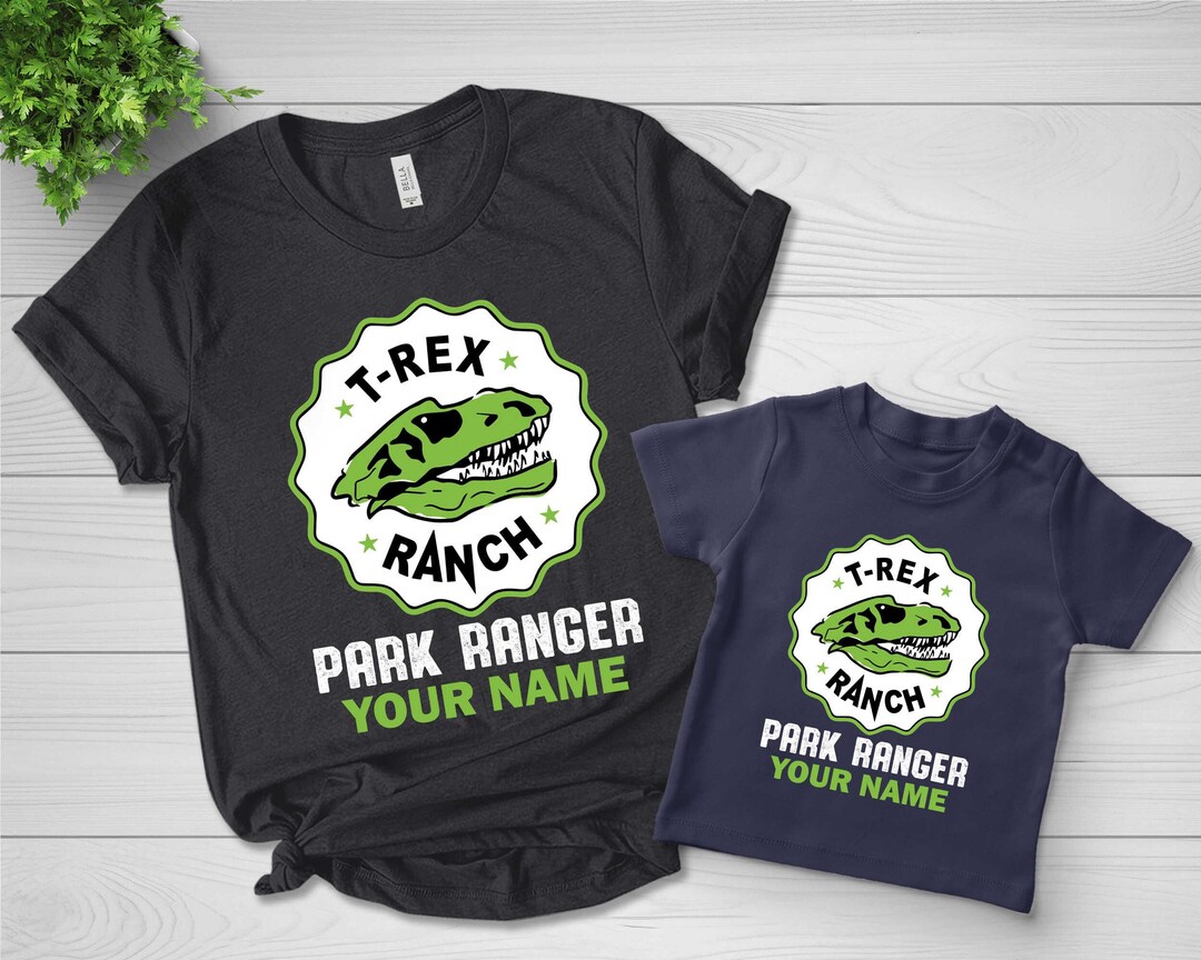 T-rex Ranch Park Ranger Kid Youth Toddler Shirt, T-rex Ranch Park ...