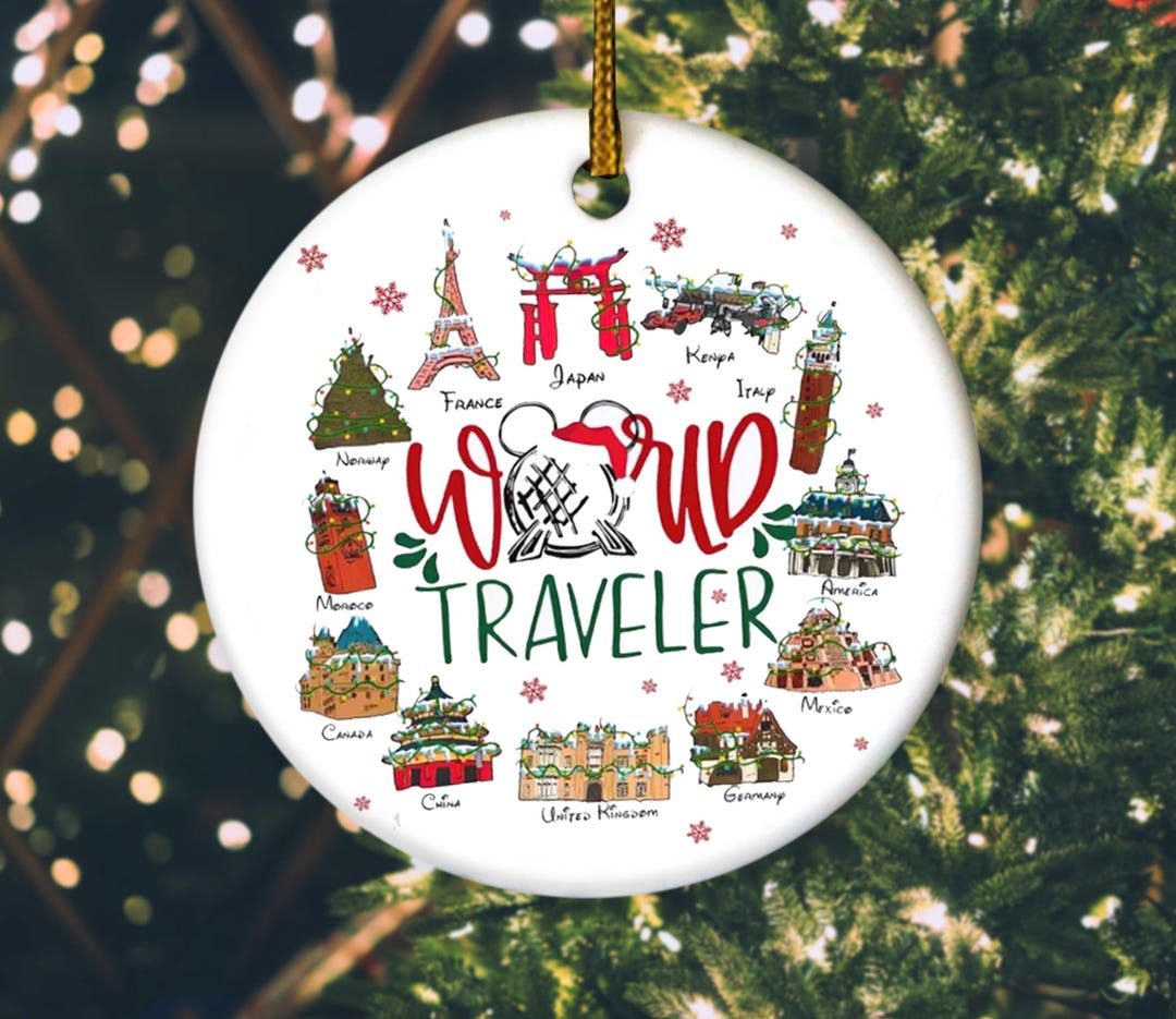 Personalized Epcot Ornament, Epcot World Showcase, Disney Trip Keepsake ...