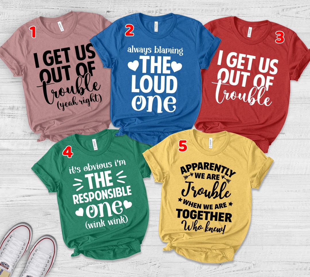 Best Friend Shirts, Party Group Tees,matching Best Friend Shirts,funny ...