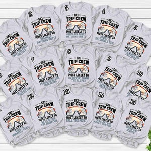 Family Matching Vacation Shirt, Ski Snowboard Shirt, Family Ski Trip ...