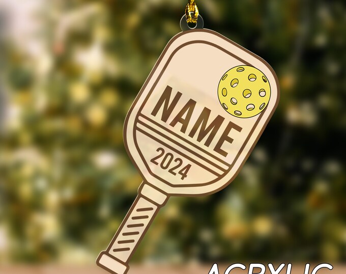 Pickleball Key Ring Personalized, Pickleball Personalized Gifts, Wooden ...