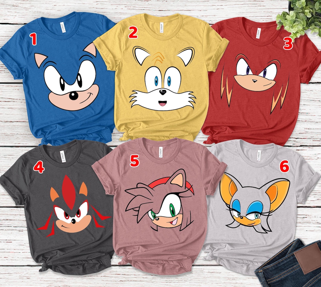 Sonic the Hedgehog Shirt,sonic Shirt,sonic Birthday Shirt,sonic Group ...