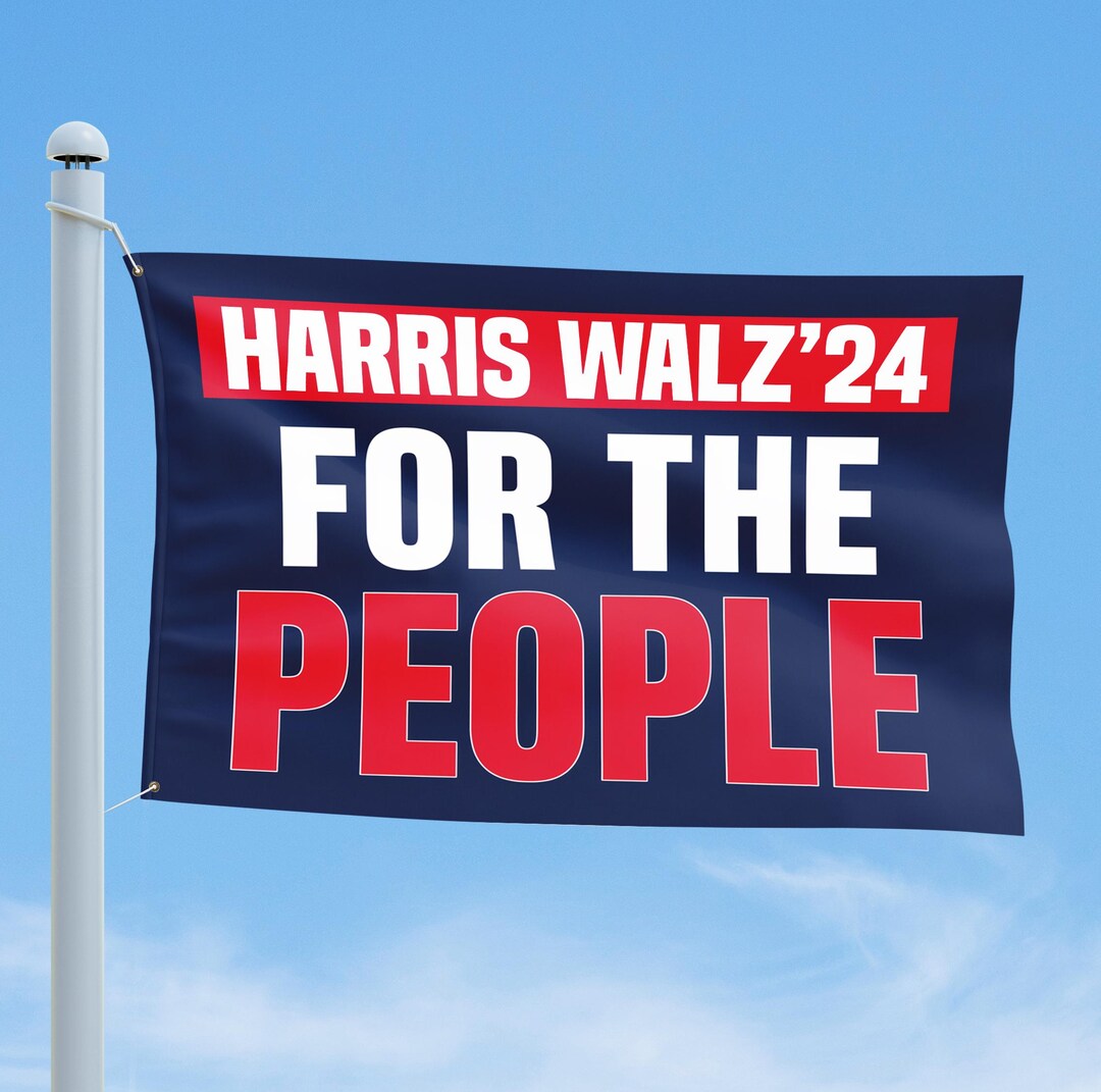 Harris Walz House Flag Harris Walz 2024 Flag Kamala Harris Flag Tim ...