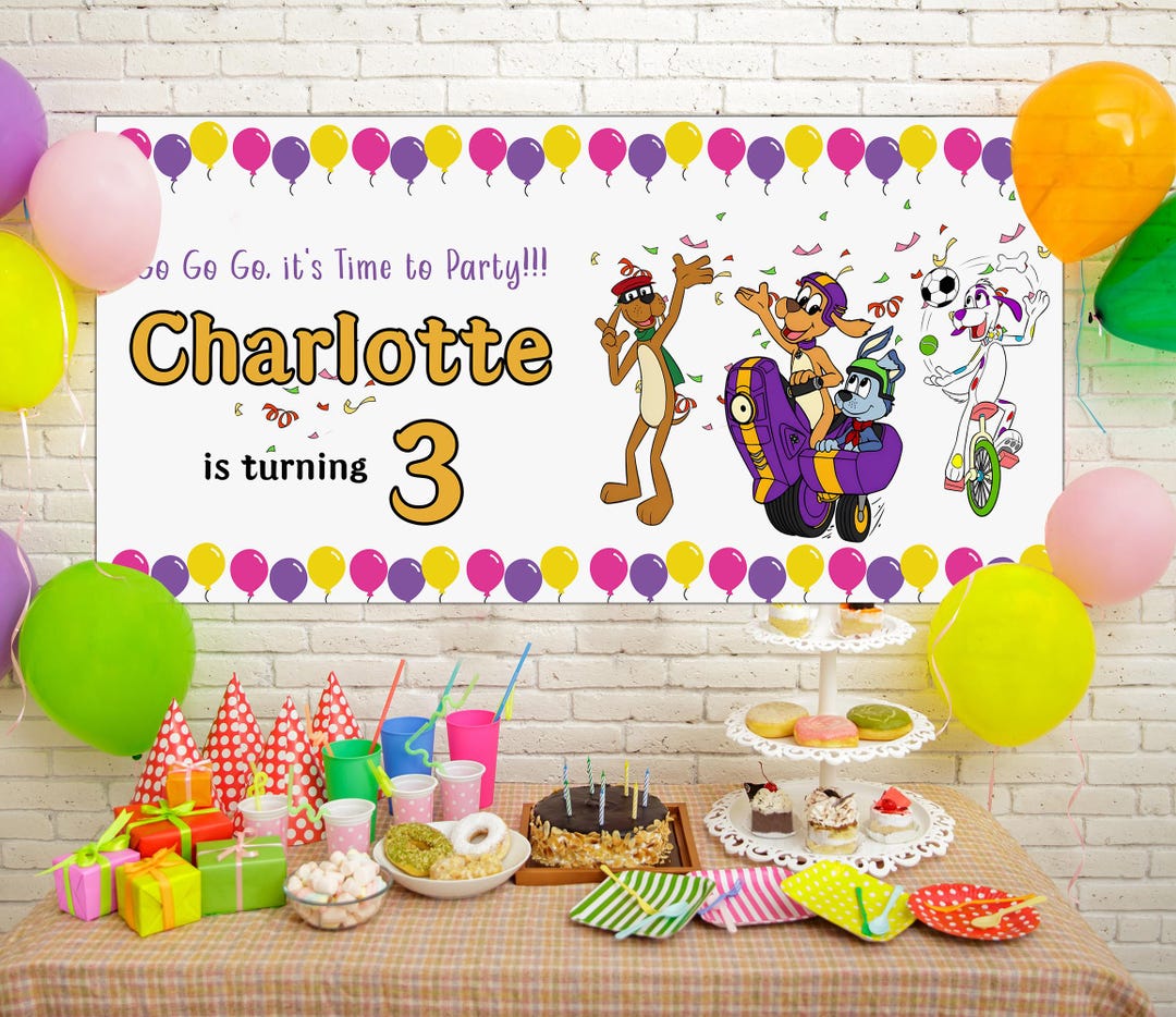 Go Dog Go Birthday Backdrop, Go Dog Go Birthday, Custom Go Dog Go ...