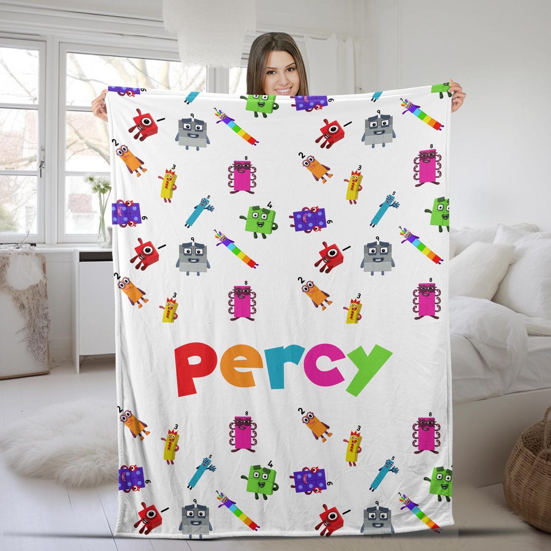 Numberblocks Custom Name Bedding Set, Number Blocks Bedding ...