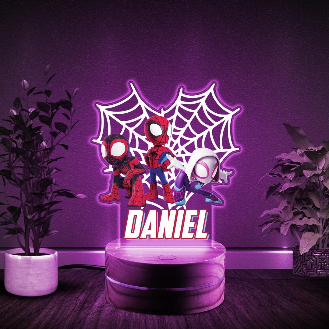 Personalized Disney Spidey and His Amazing Friends Night Light, Custom ...