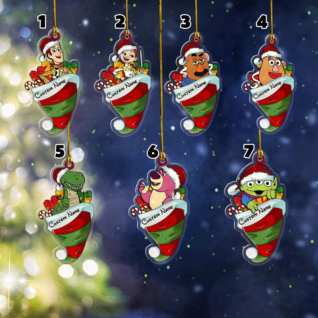 Personalized Disney Pixar Toy Story Christmas Ornament, Custom Name Toy ...