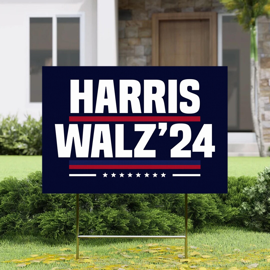 Harris Walz Sign, Kamala Harris Walz Sign, Kamala Harris Rally Sign ...