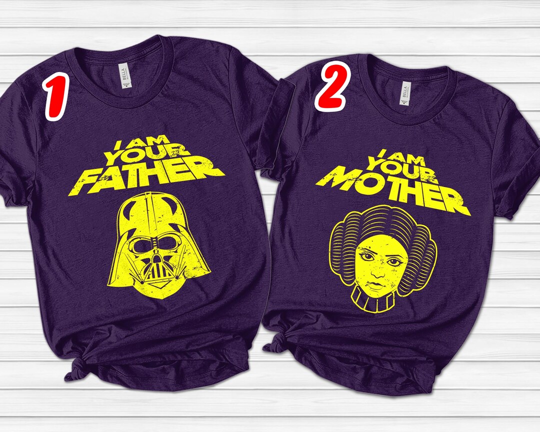 Star Wars Anakin and Padme Shirt, Darth Vader Tee, I Am Your Father Tee ...