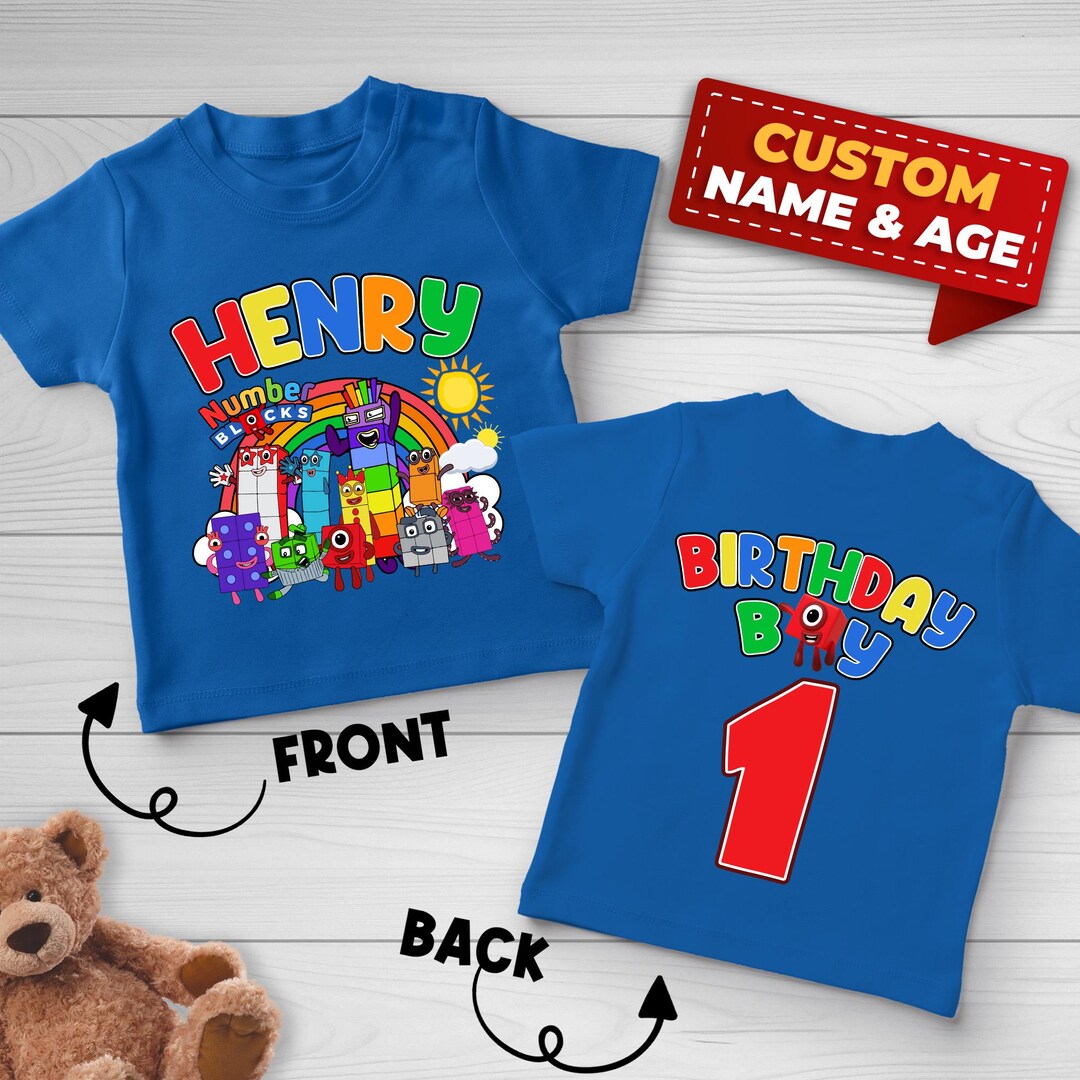 Numberblocks Shirt, Numberblocks Family Birthday Shirt, Personalized ...