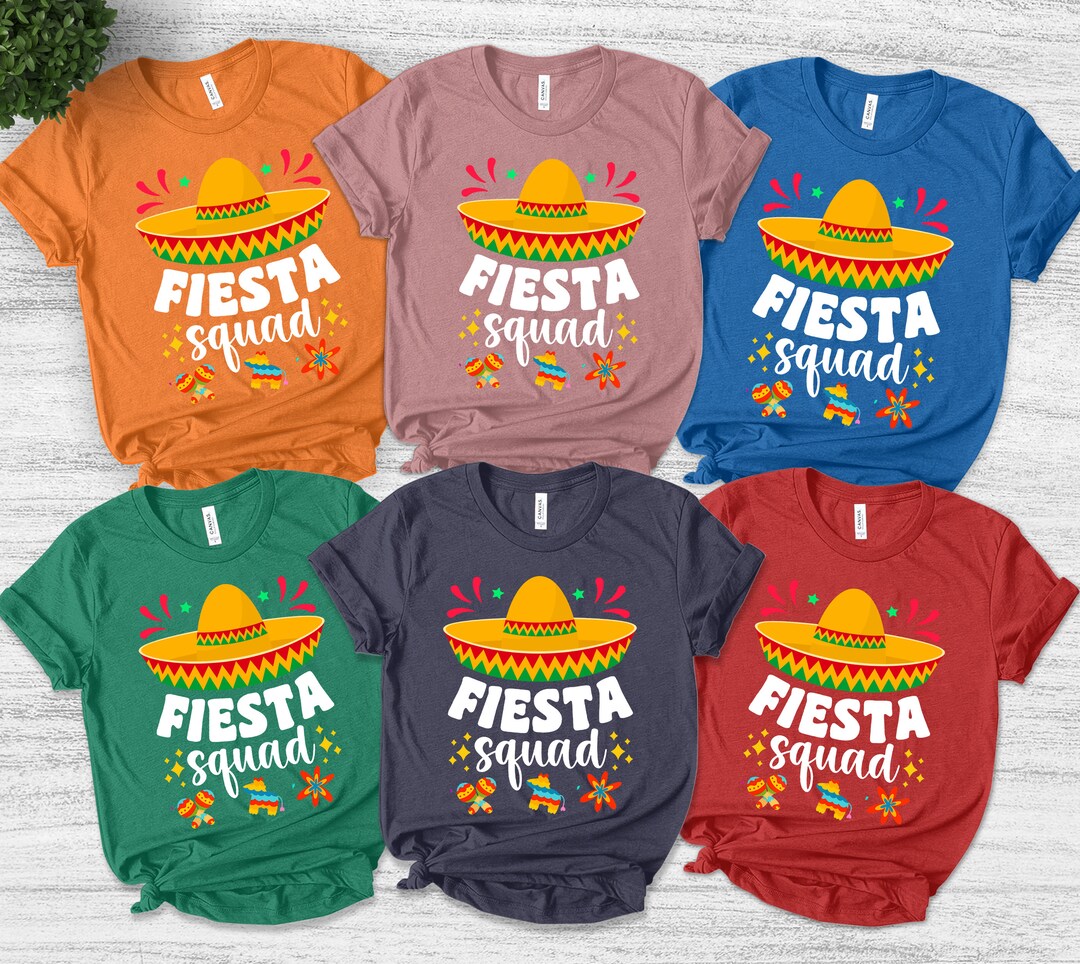Fiesta Squad Shirt Bridesmaid Shirts, Mexican Fiesta Shirt, Cinco De ...