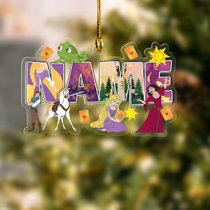 Personalized Princess Rapunzel Ornament, Princess Ornament, Princess ...