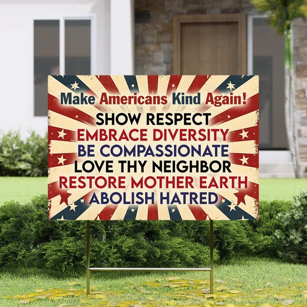 Funny Yard Sign Progressive - Etsy