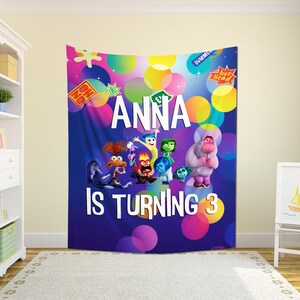 Custom Inside Out Birthday Backdrop, Inside Out Birthday Banner, Inside ...