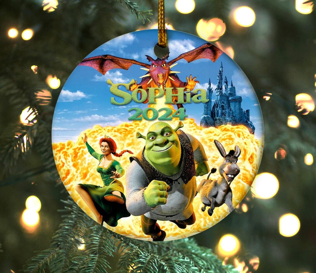 Personalized Disney Shrek Christmas Ornament, Shrek Movie Ornament ...