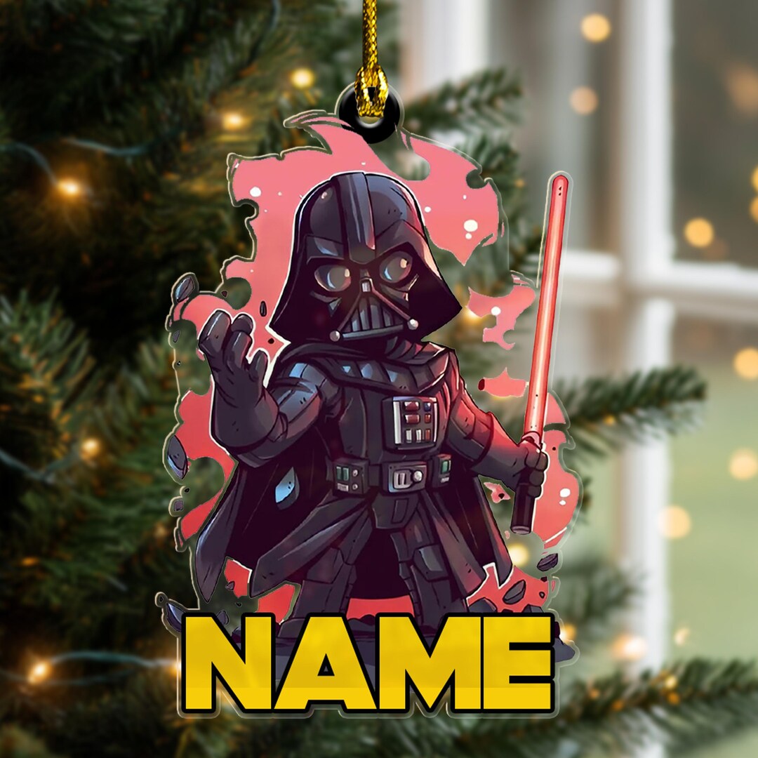 Custom Darth Vader Ornament, Star Wars Christmas Ornament,darth Vader Galaxy's Edge Ornament ...