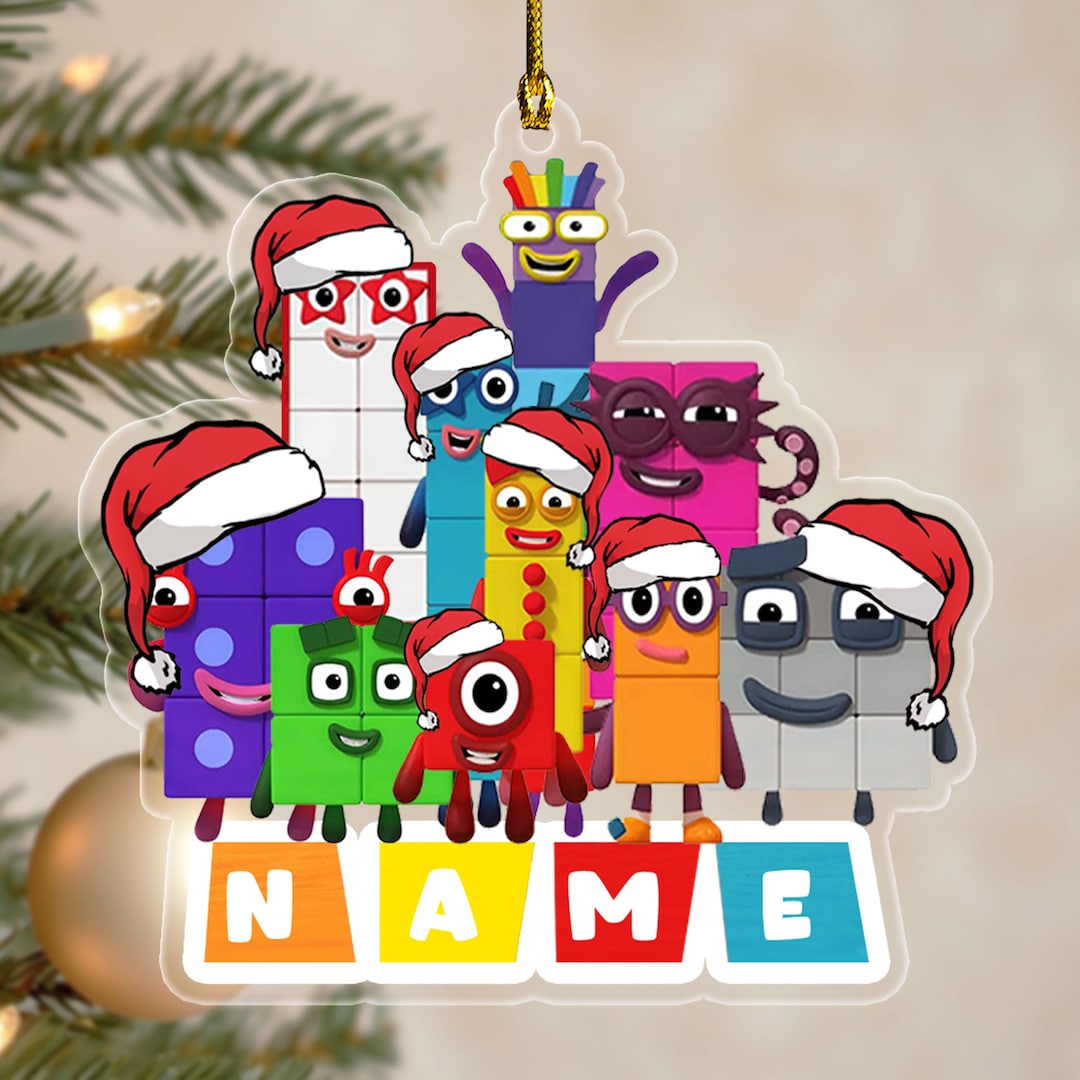 Personalized Numberblocks Christmas Ornament, Number Blocks Characters ...