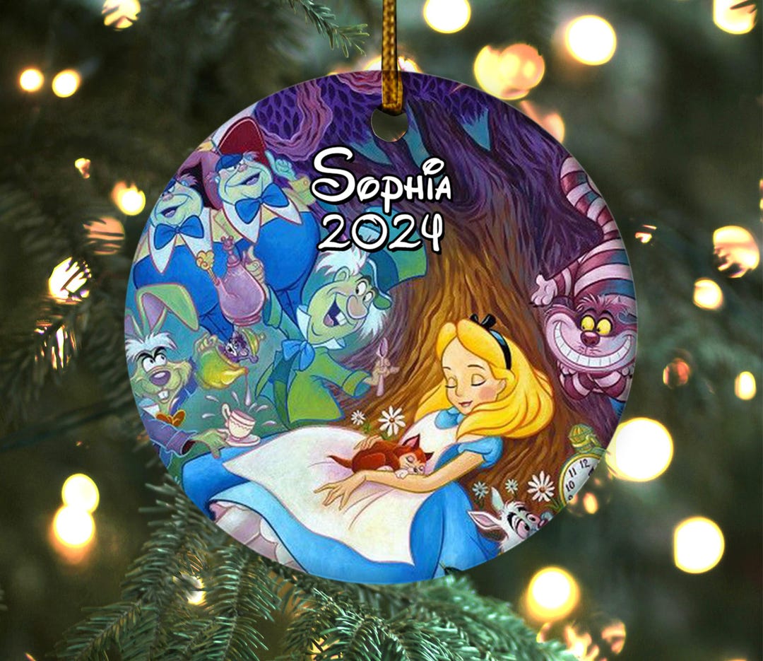 Personalized Alice in the Wonderland Christmas Ornament, Alice Family ...