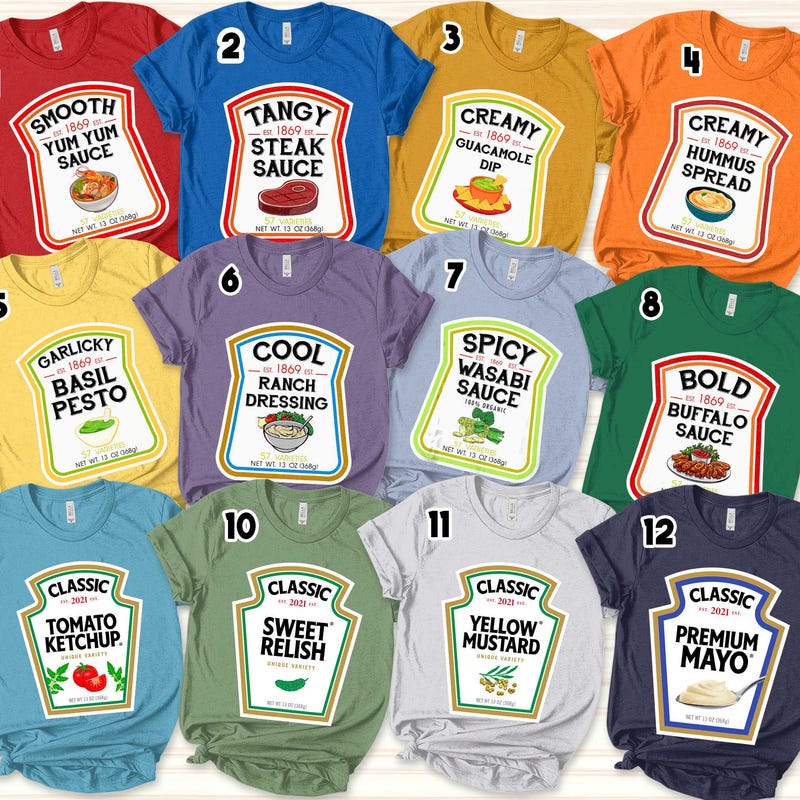 Condiment Shirt - Etsy