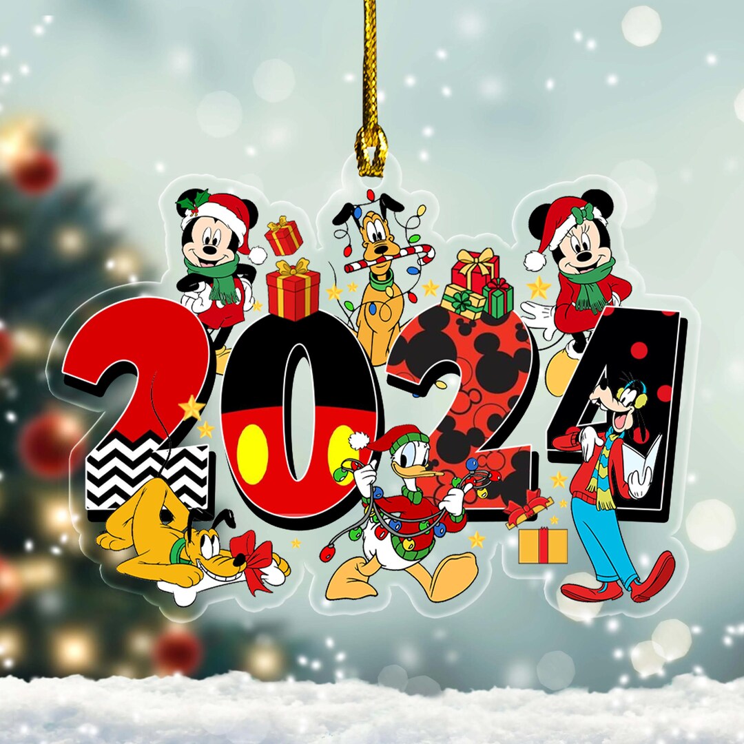 Personalized Mickey and Friends Disney Christmas Ornament/disney Family ...