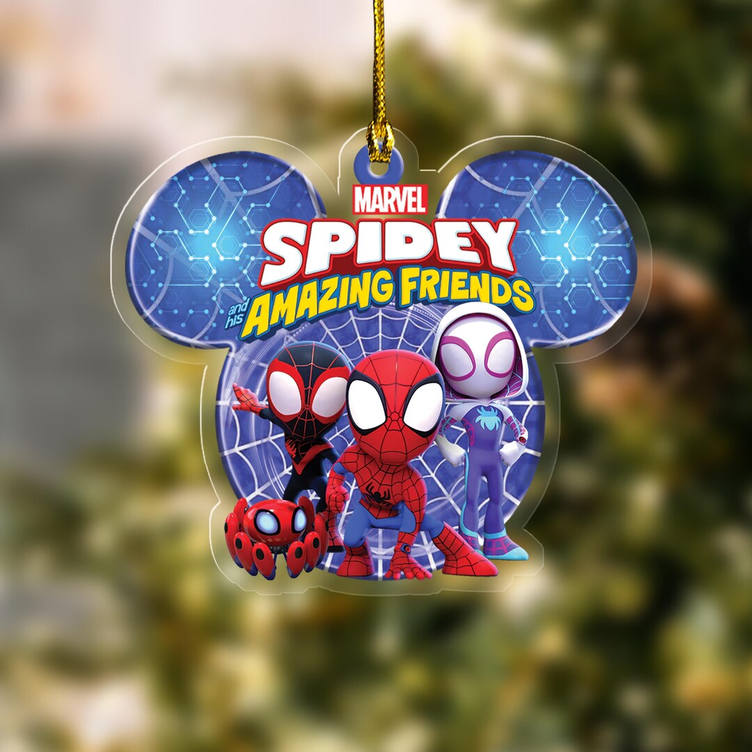 Personalized Spidey and Friends Ornament, Custom Spidey Christmas ...
