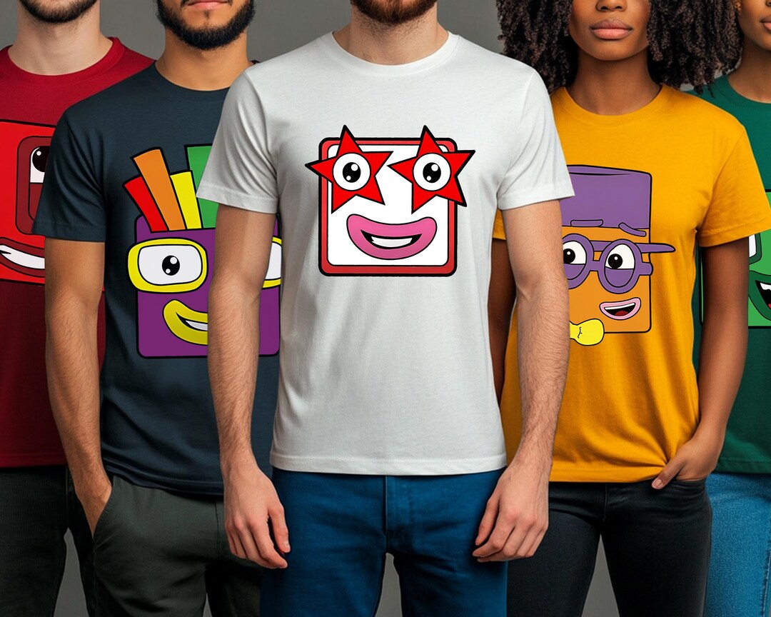 Numberblocks Costume Shirt, Numberblocks Birthday Group Shirt, Group ...