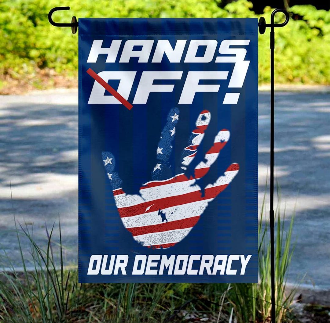 Hands off Our Democracy House Flag, Fight Oligarchy House Flag, Anti ...