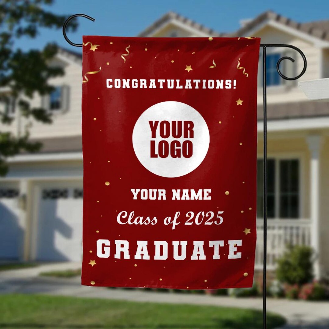 Custom Graduation Flag, Graduate Yard Sign, College Grad Flag,college ...