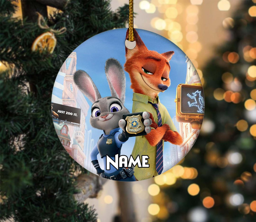 Custom Disney Zootopia Ornament, Disney Cartoon Ornament,zootopia ...