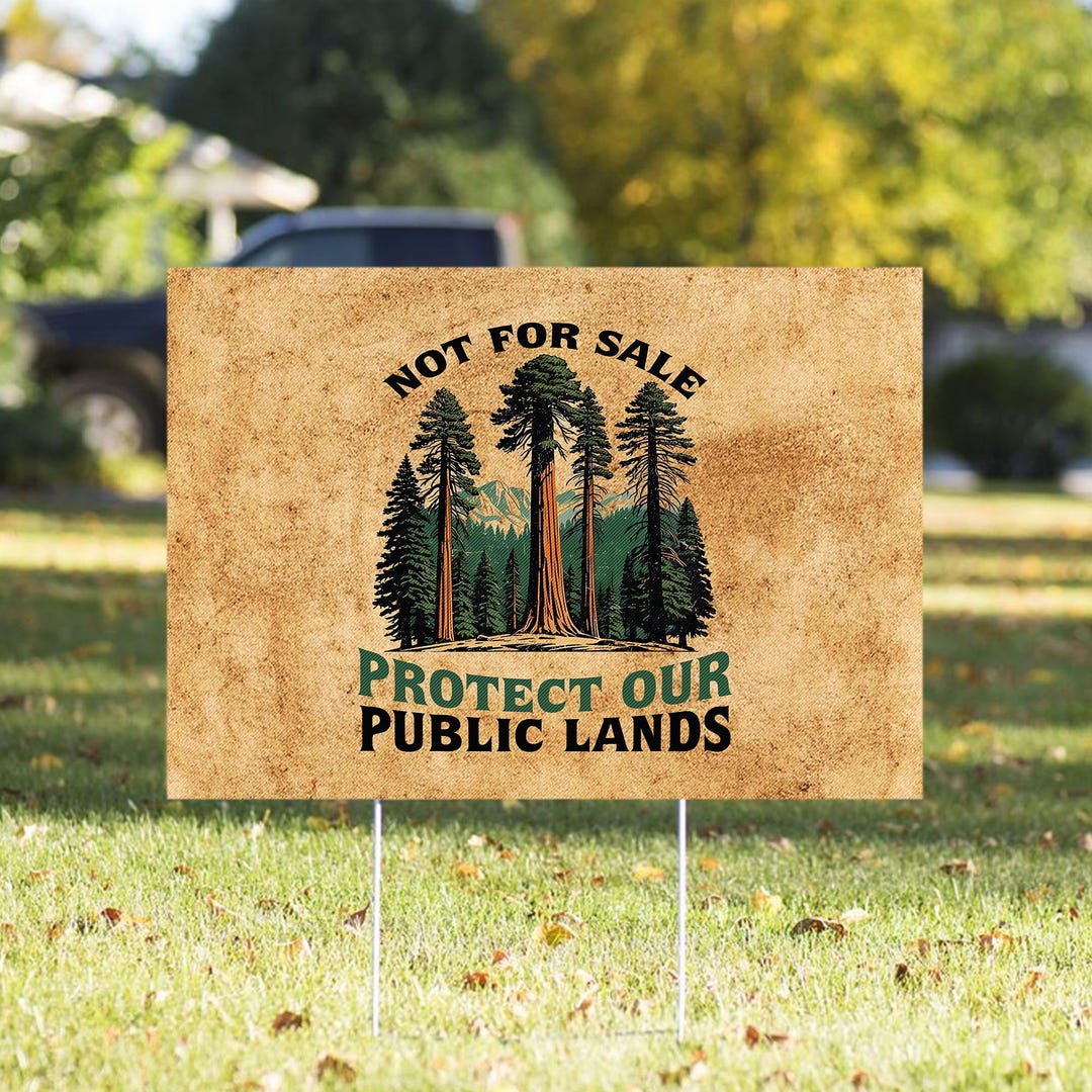 Save Our Parks Yard Sign, National Park Protest Yard Sign, USA American ...