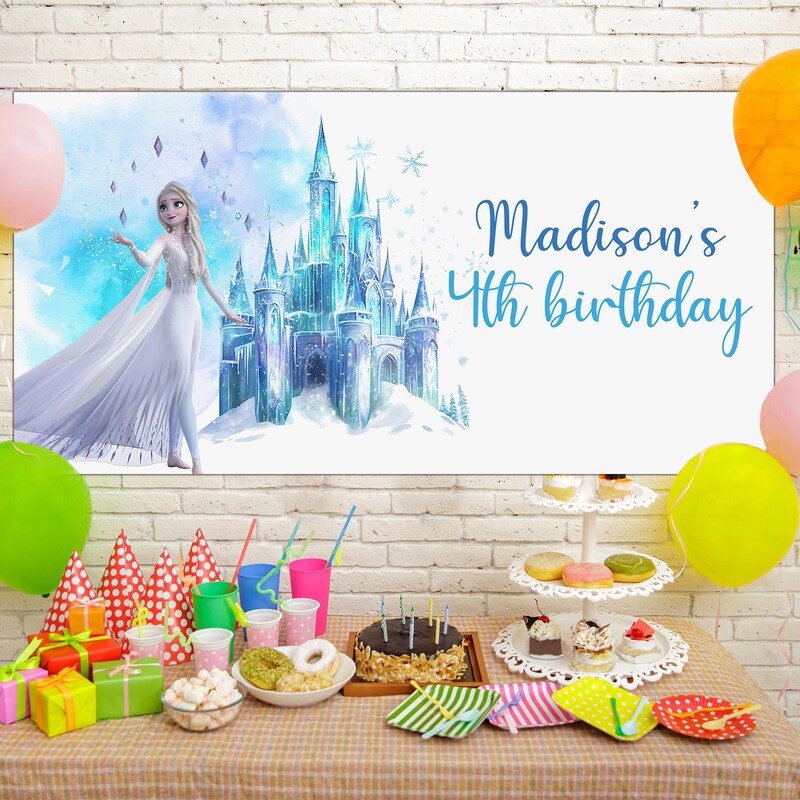 Birthday Banner Frozen - Etsy