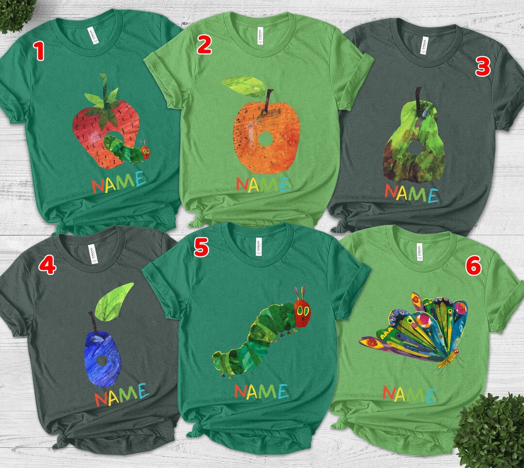 Very Hungry Caterpillar Shirt, Bookish Shirt, Book Lover Gift, Group ...