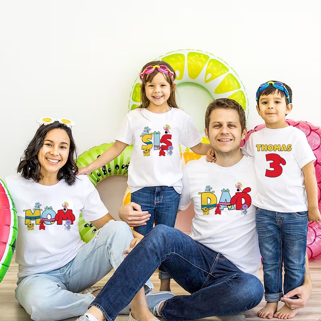 Clifford the Big Red Dog Family Matching Shirt, Personalized Clifford ...
