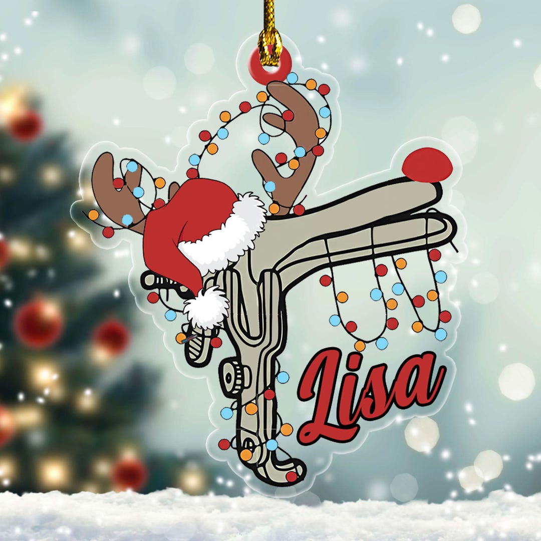 Personalized Speculum Reindeer Obgyn Nurse Christmas Ornament, OB-GYN ...