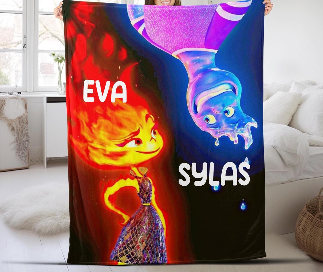 Elemental Blanket, Fire and Water Ember and Wade Fleece Blanket,wdw ...