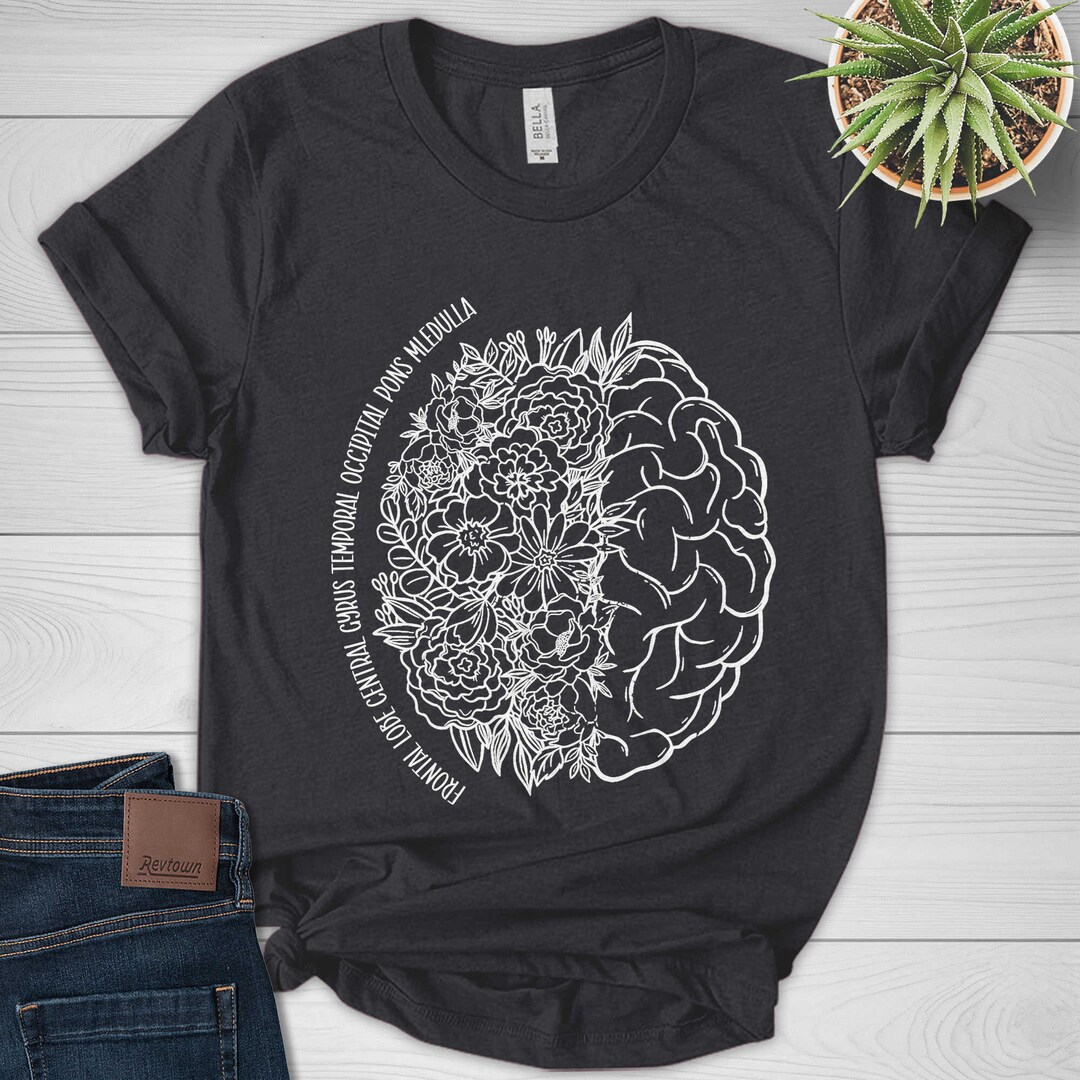 Brain Anatomy Shirt,funny Nurse Shirt,womens Nursing School Shirt ...